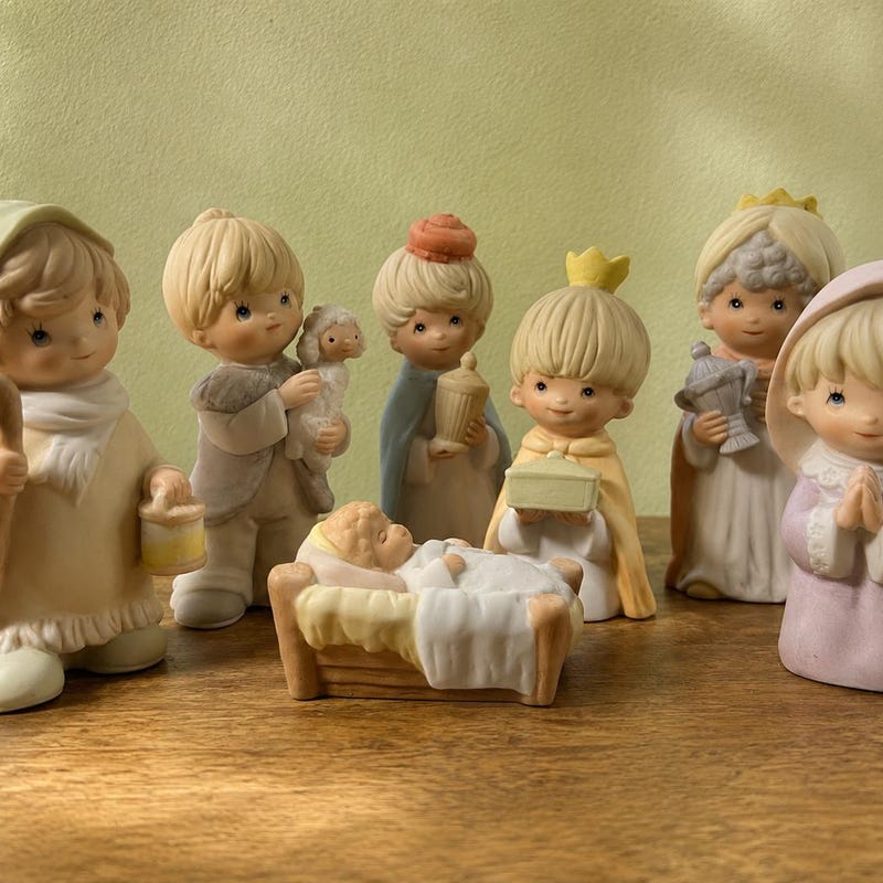Vintage Homco Nativity Set - Etsy