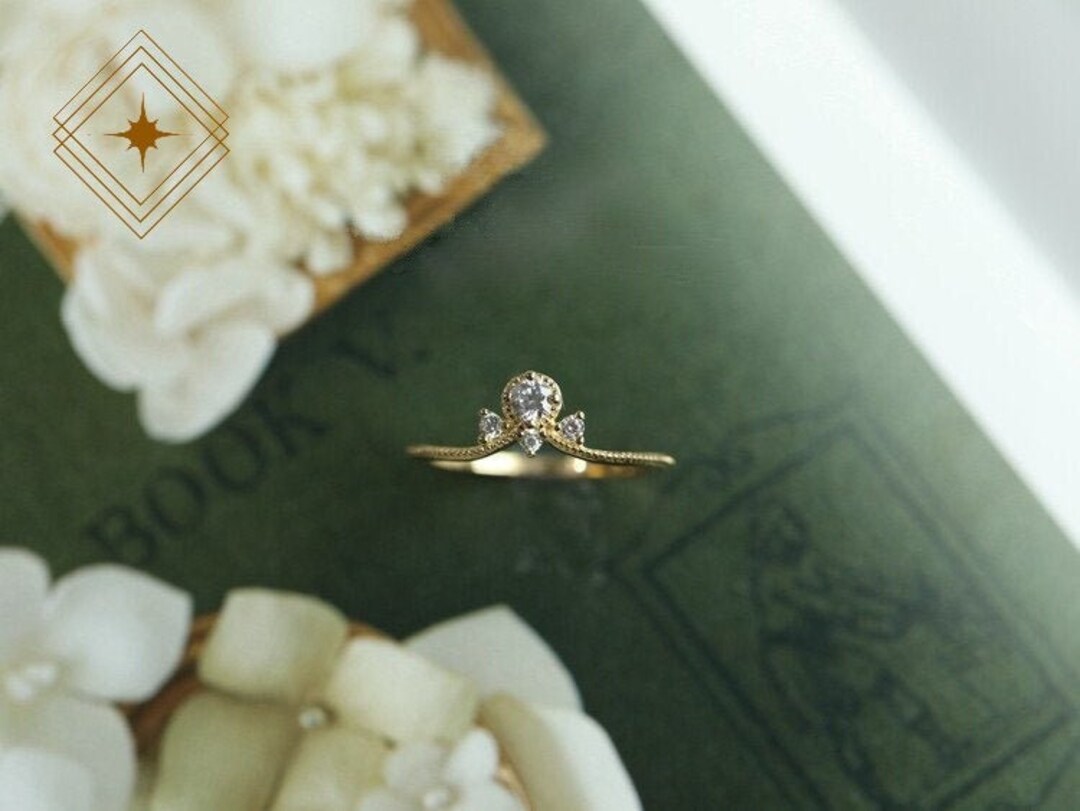 Curved V Shape Pear Diamond Wedding Band, Chevron Wedding Ring ...