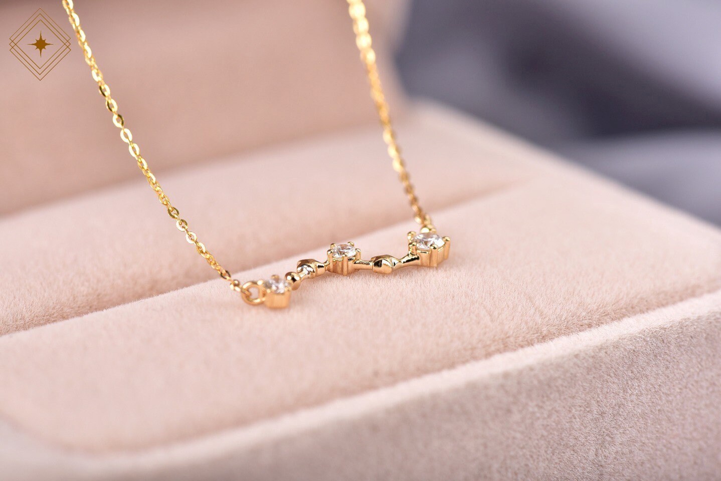 Celestial Big Dipper Stars Necklace Diamond 14k 18k Gold - Etsy