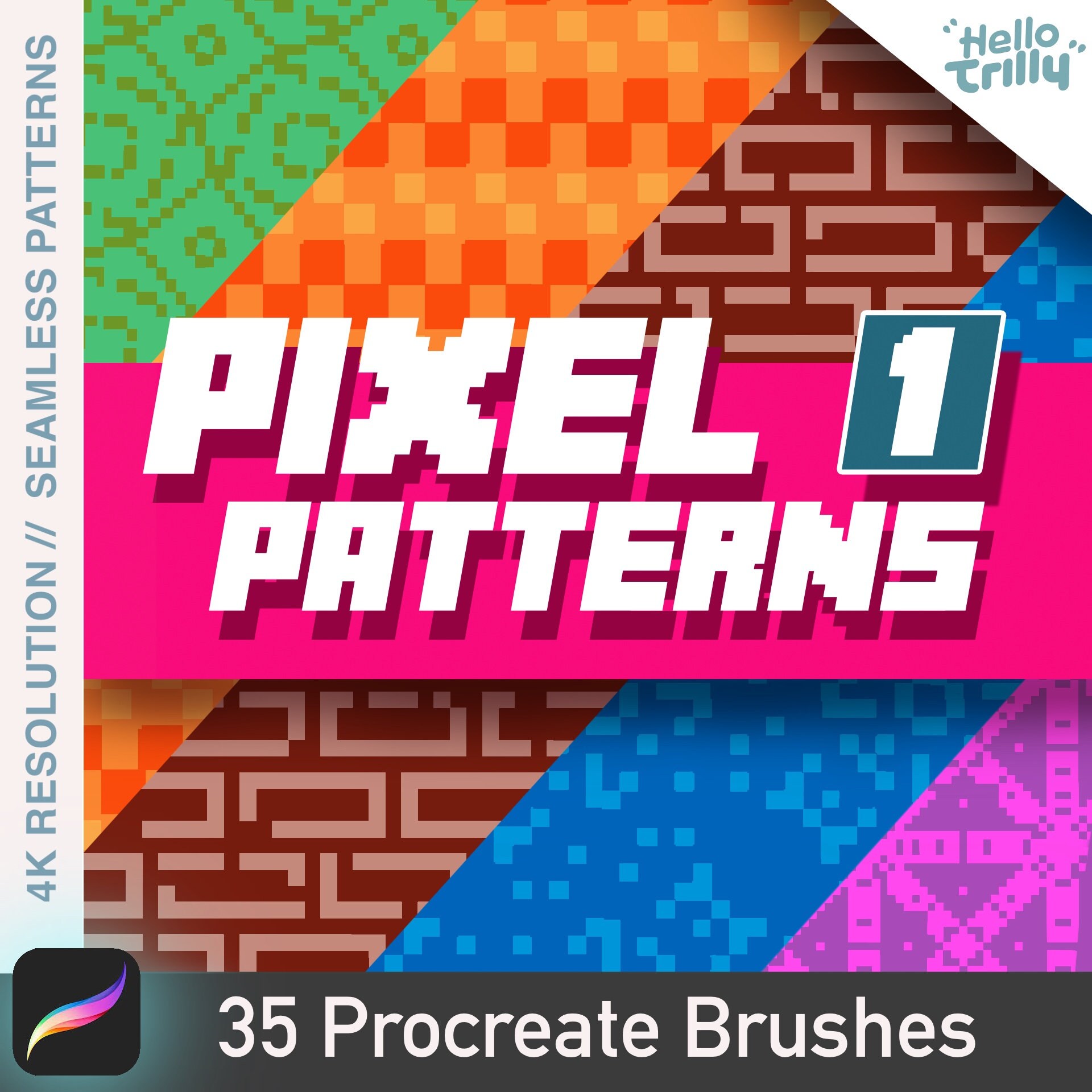 35 Pixel Patterns - Etsy