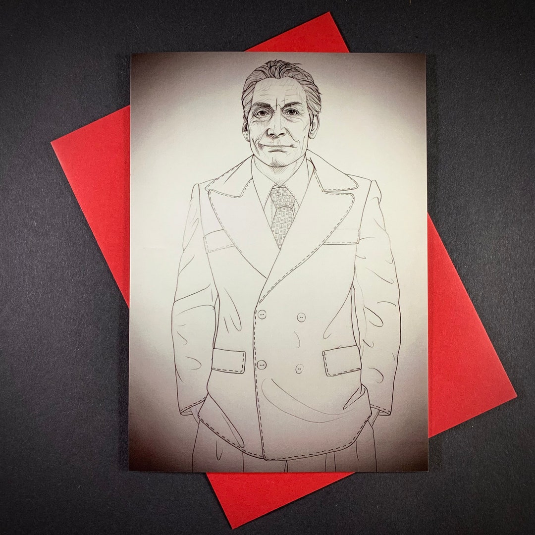 Charlie Watts Drawing Greetings Card - Etsy