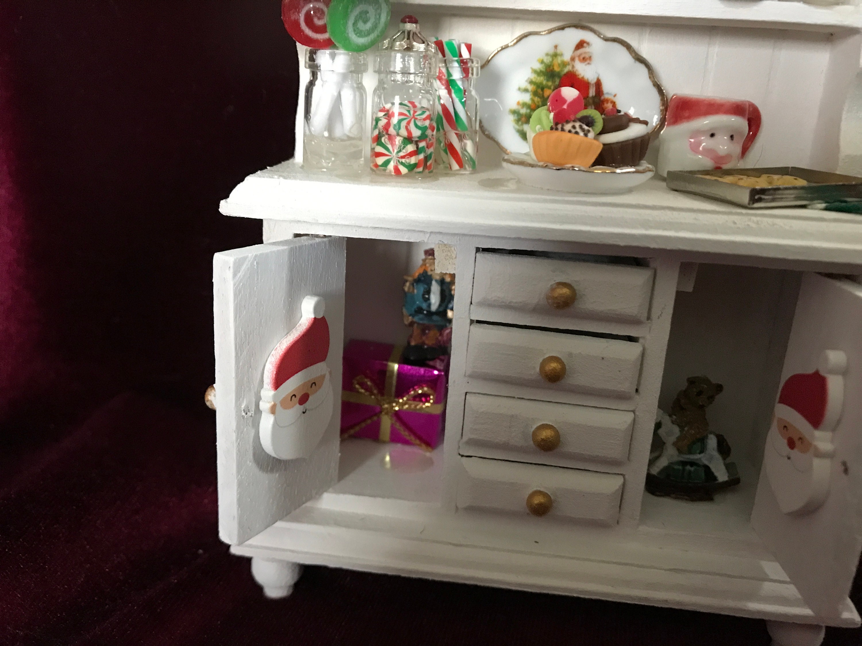 Miniature Christmas Cabinet - Etsy