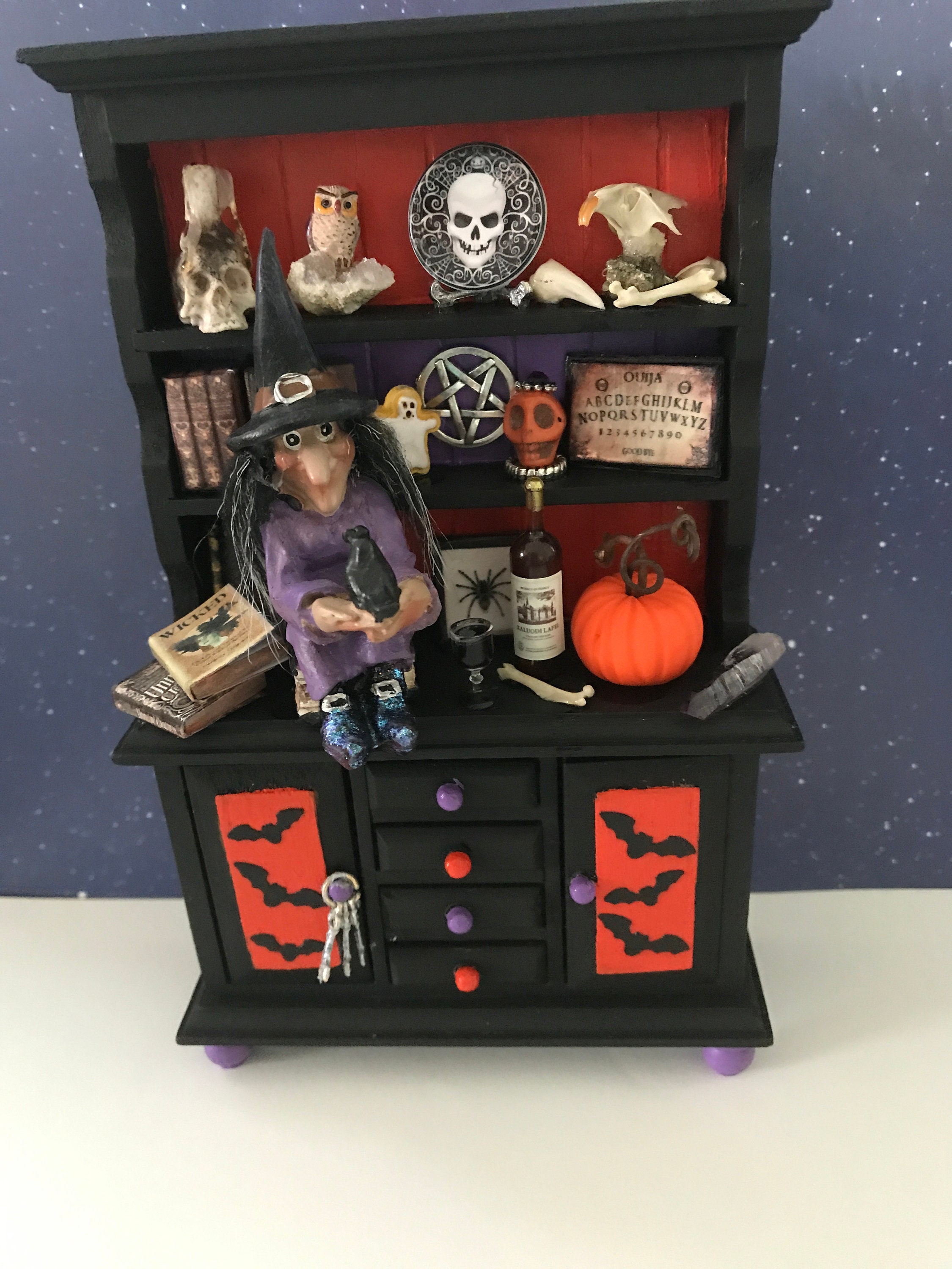 Miniature Halloween Cabinet Witch Wicca Apothecary - Etsy