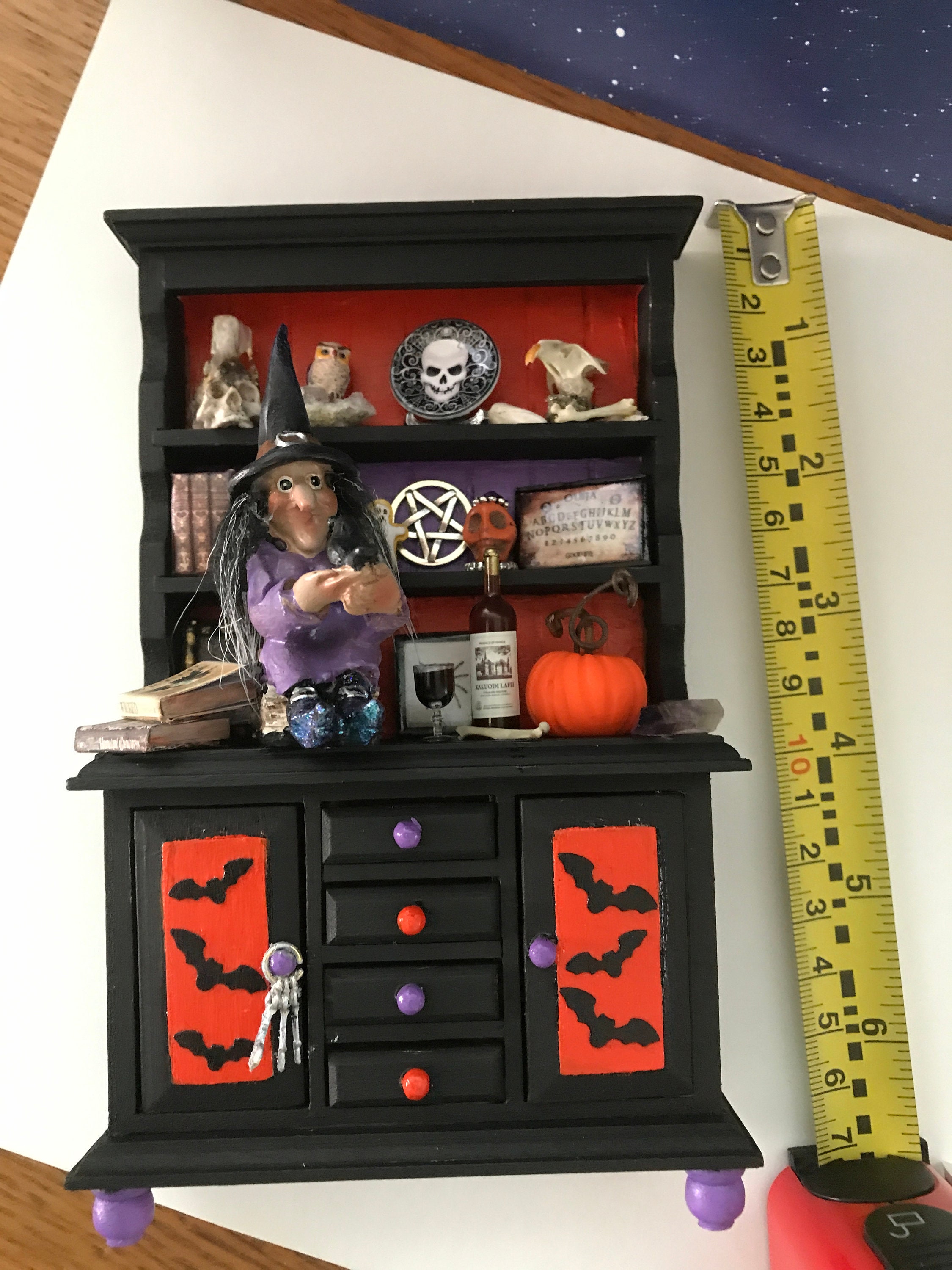 Miniature Halloween Cabinet Witch Wicca Apothecary - Etsy