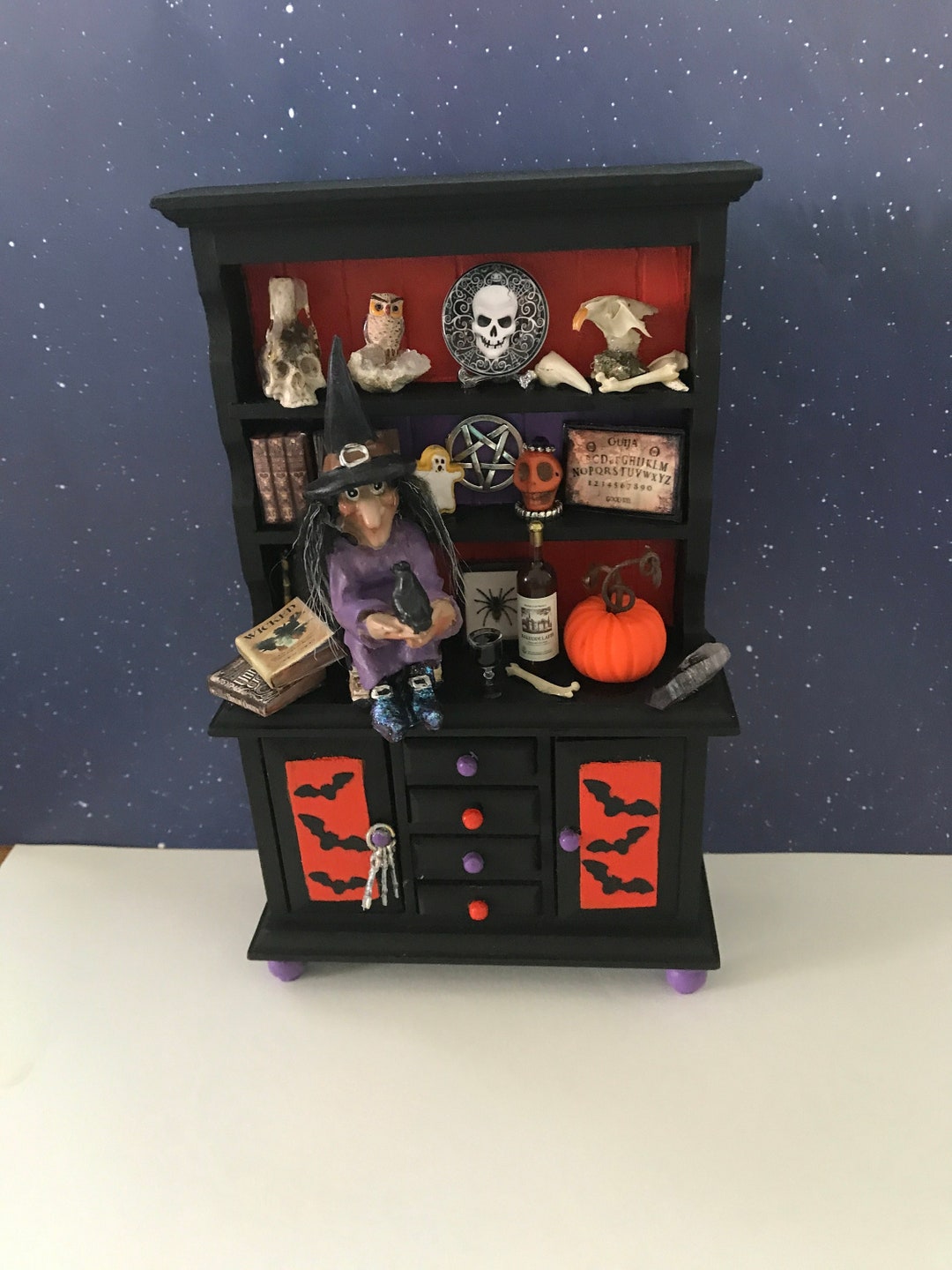 Miniature Halloween Cabinet Witch Wicca Apothecary - Etsy