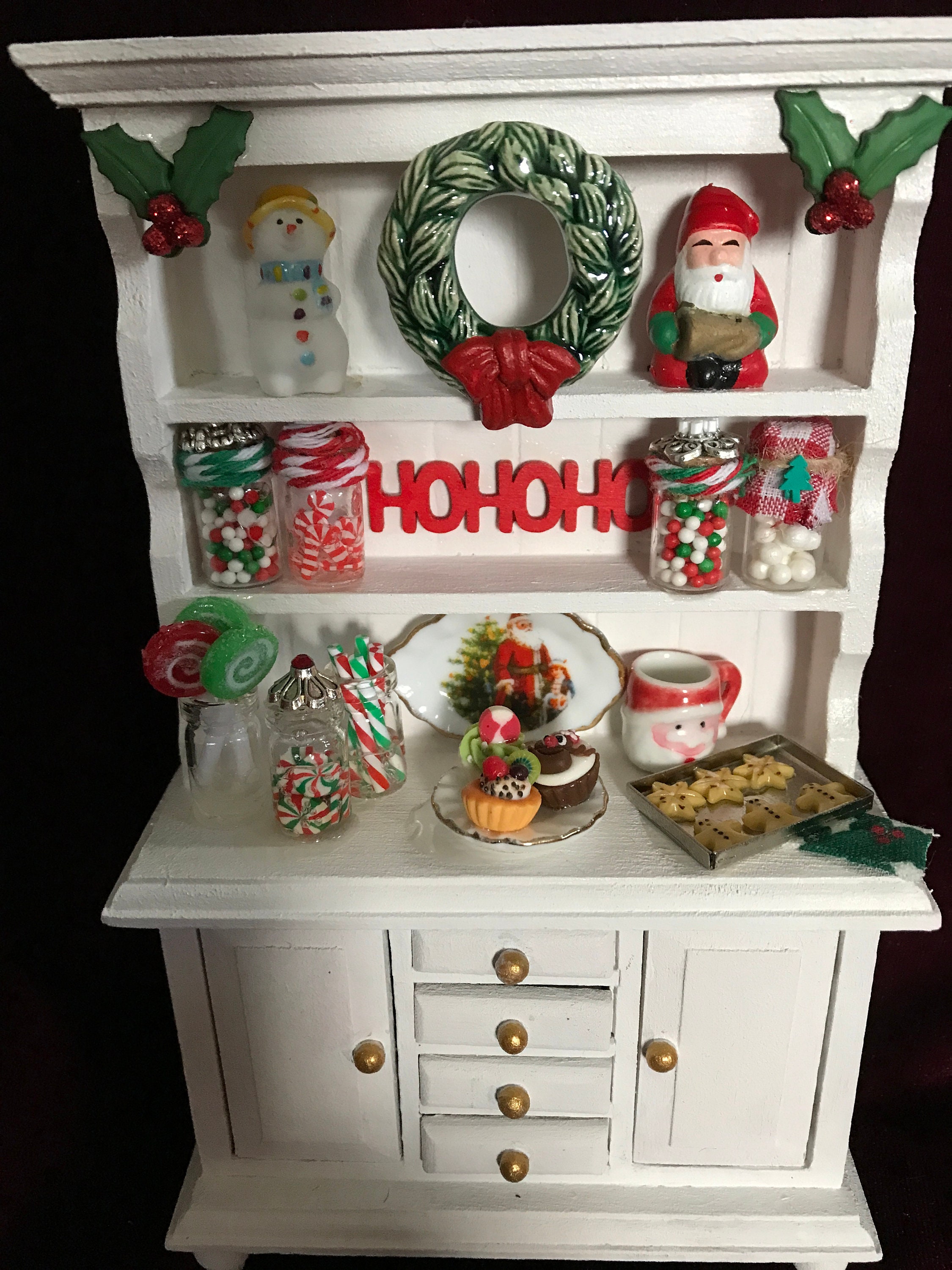 Miniature Christmas Cabinet - Etsy