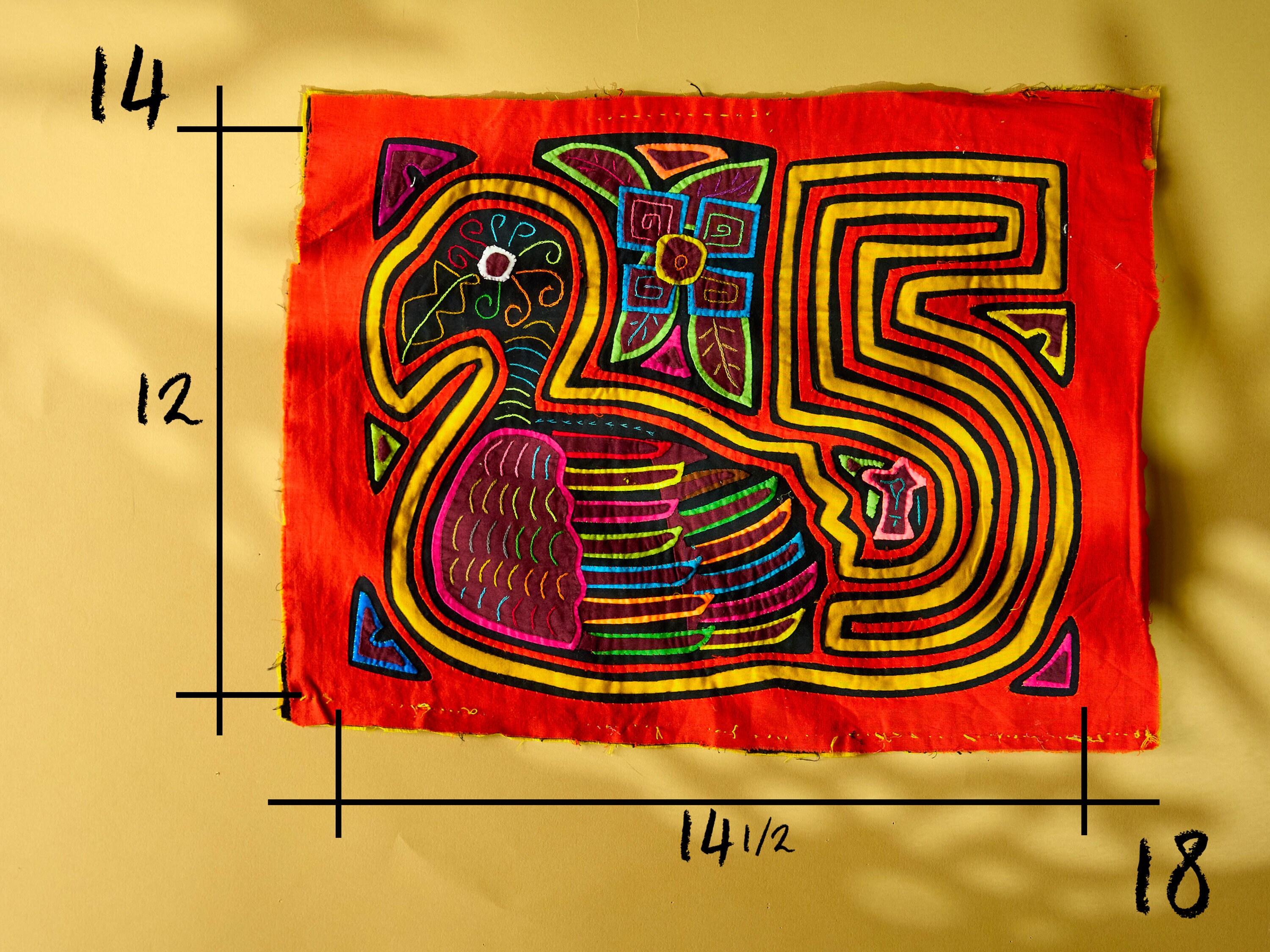 Handmade Kuna Mola Art - Authentic and Unique Home Decor Piece50 - Etsy