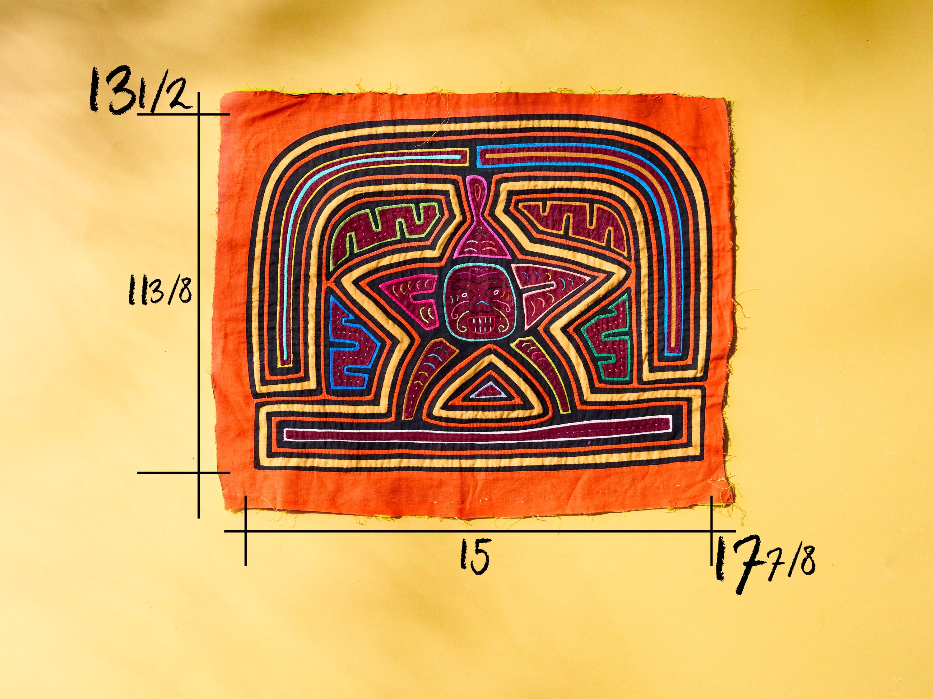 Unframed Handmade Kuna Mola Art - Authentic and Unique Home Decor Piece ...