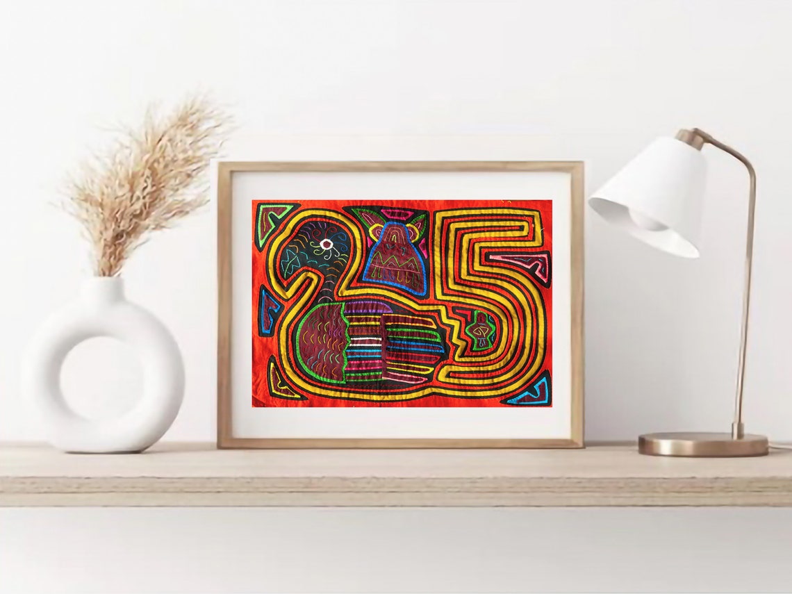 Handmade Kuna Mola Art - Authentic and Unique Home Decor Piece11 - Etsy