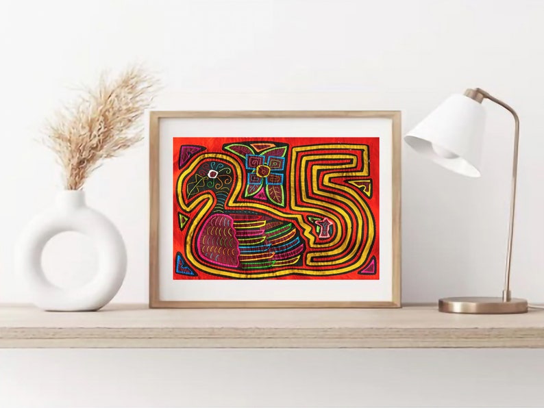 Handmade Kuna Mola Art - Authentic and Unique Home Decor Piece50 - Etsy