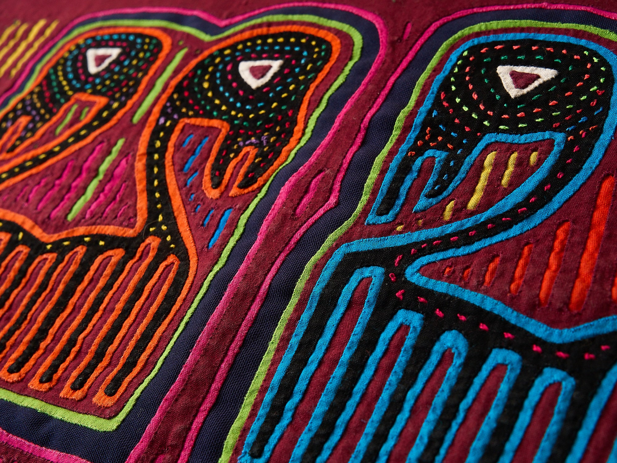 Handmade Kuna Mola Art Authentic and Unique Home Decor Piece - Etsy