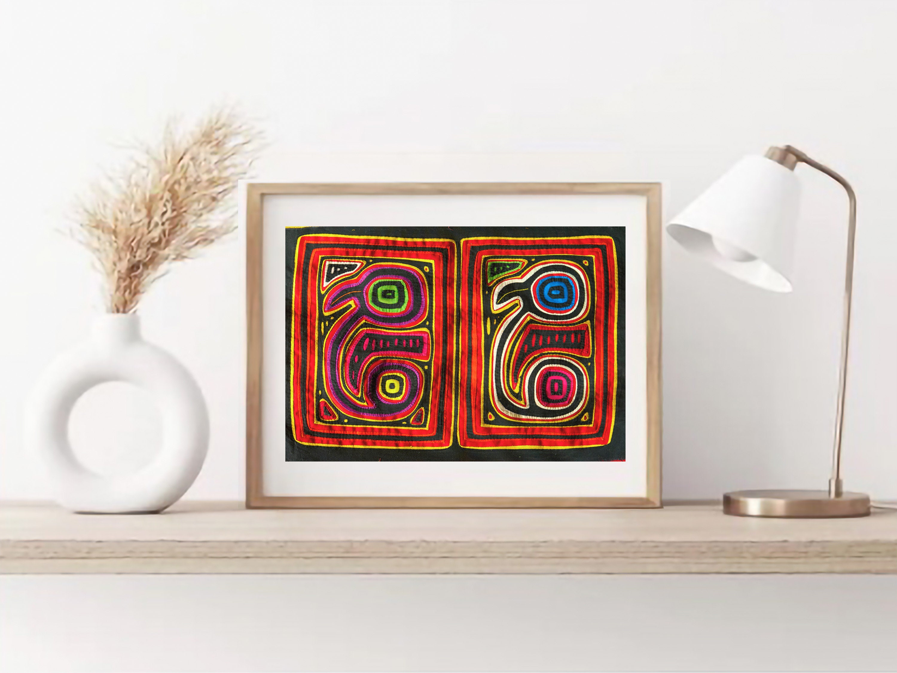 Handmade Kuna Mola Art Authentic and Unique Home Decor Piece24 - Etsy