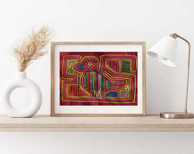 Handmade Kuna Mola Art - Authentic and Unique Home Decor Piece16 - Etsy