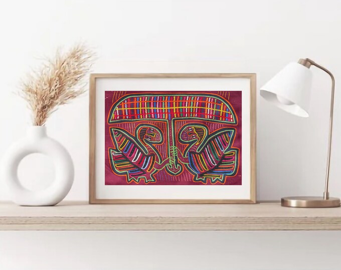 Handmade Kuna Mola Art - Authentic and Unique Home Decor Piece - Etsy
