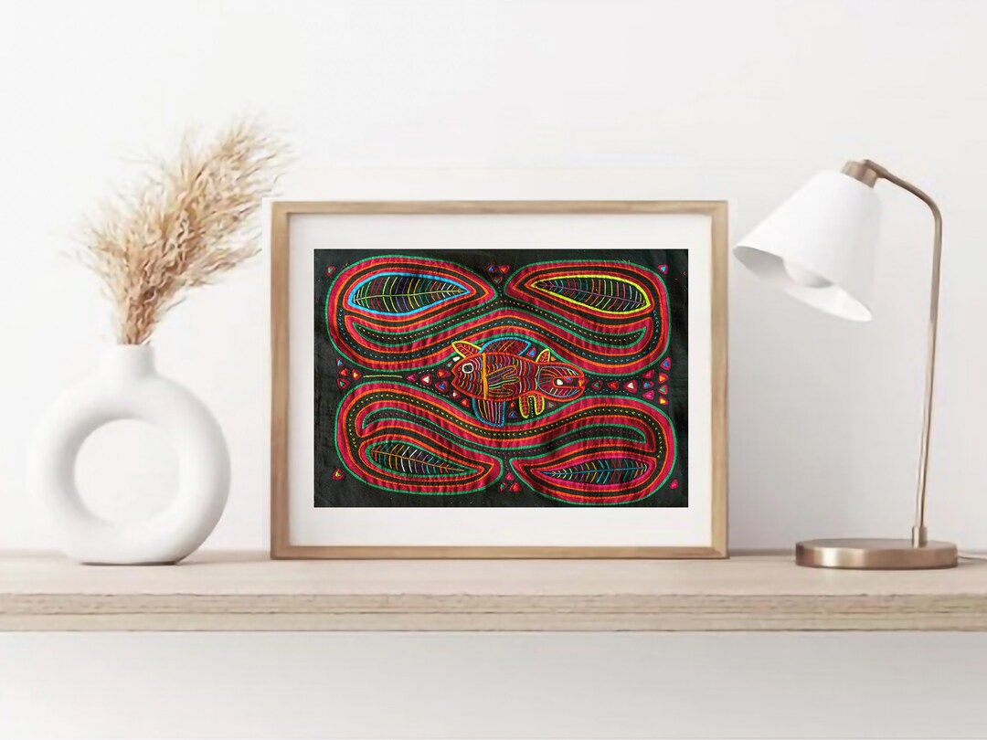 Handmade Kuna Mola Art Authentic and Unique Home Decor Piece27 - Etsy