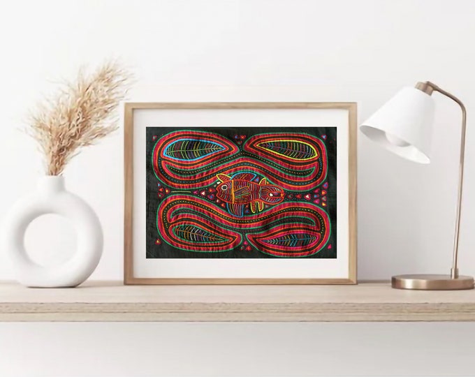 Handmade Kuna Mola Art - Authentic and Unique Home Decor Piece27 - Etsy