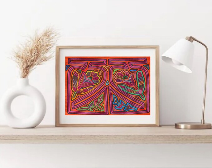 Handmade Kuna Mola Art - Authentic and Unique Home Decor Piece - Etsy