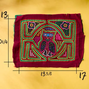 Unframed Handmade Kuna Mola Art Authentic and Unique Home Decor Piece ...