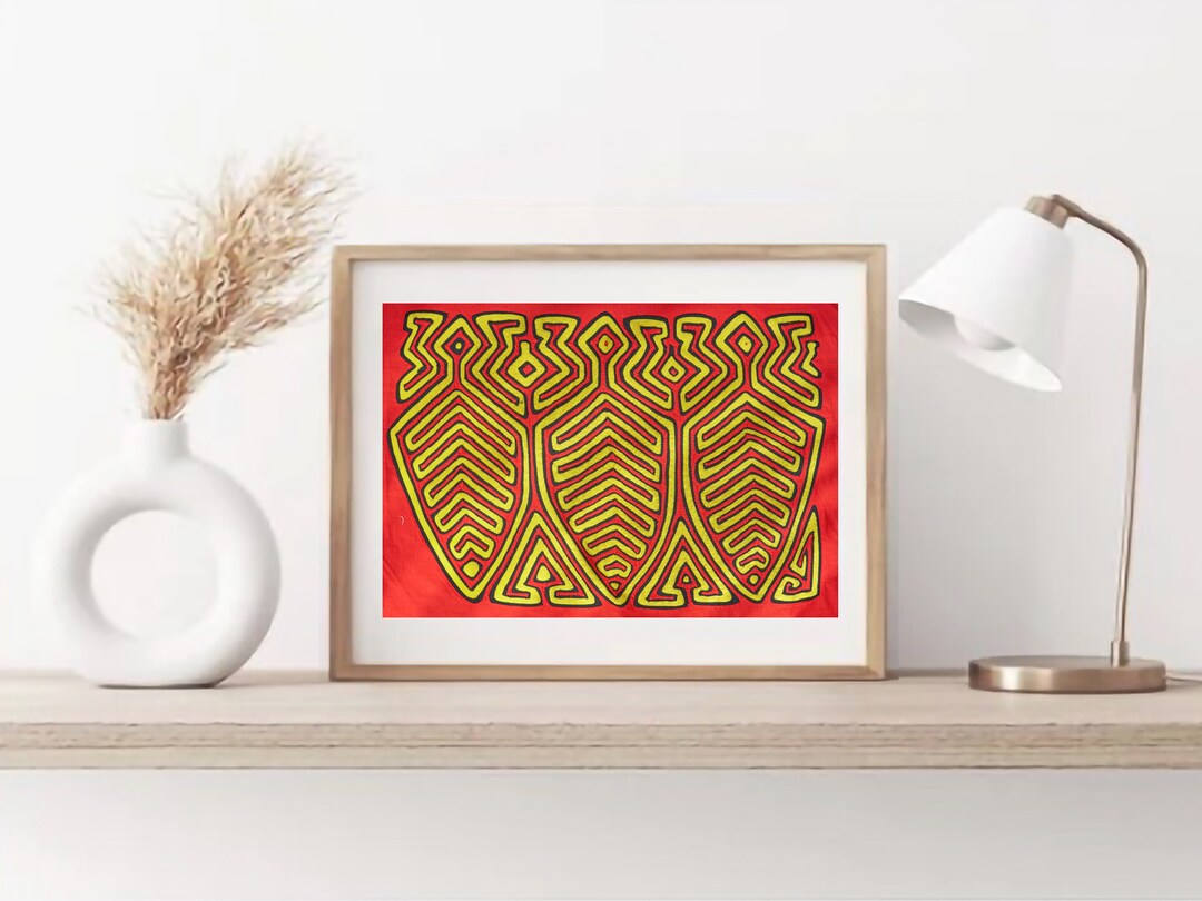 Handmade Kuna Mola Art - Authentic and Unique Home Decor Piece - Etsy