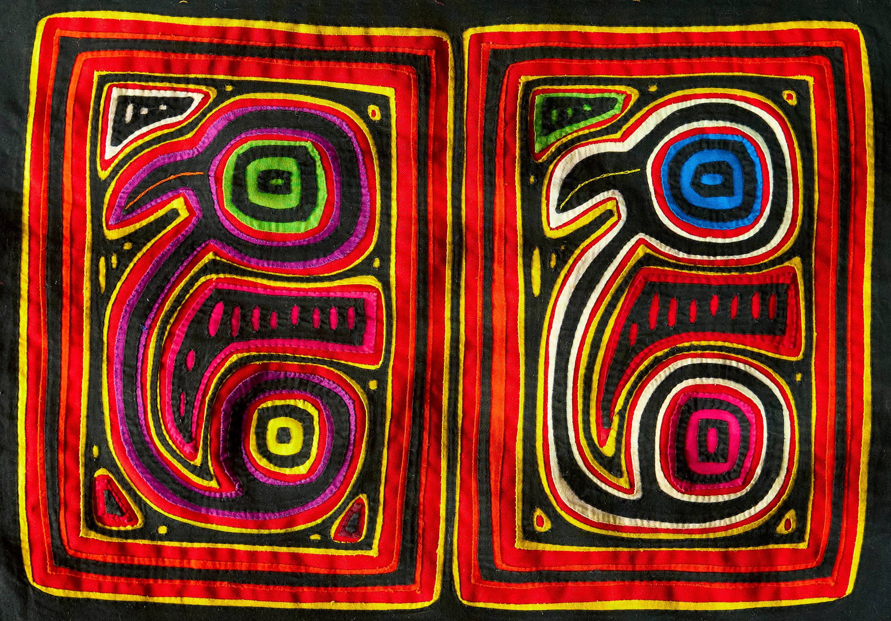 Handmade Kuna Mola Art Authentic and Unique Home Decor Piece24 - Etsy