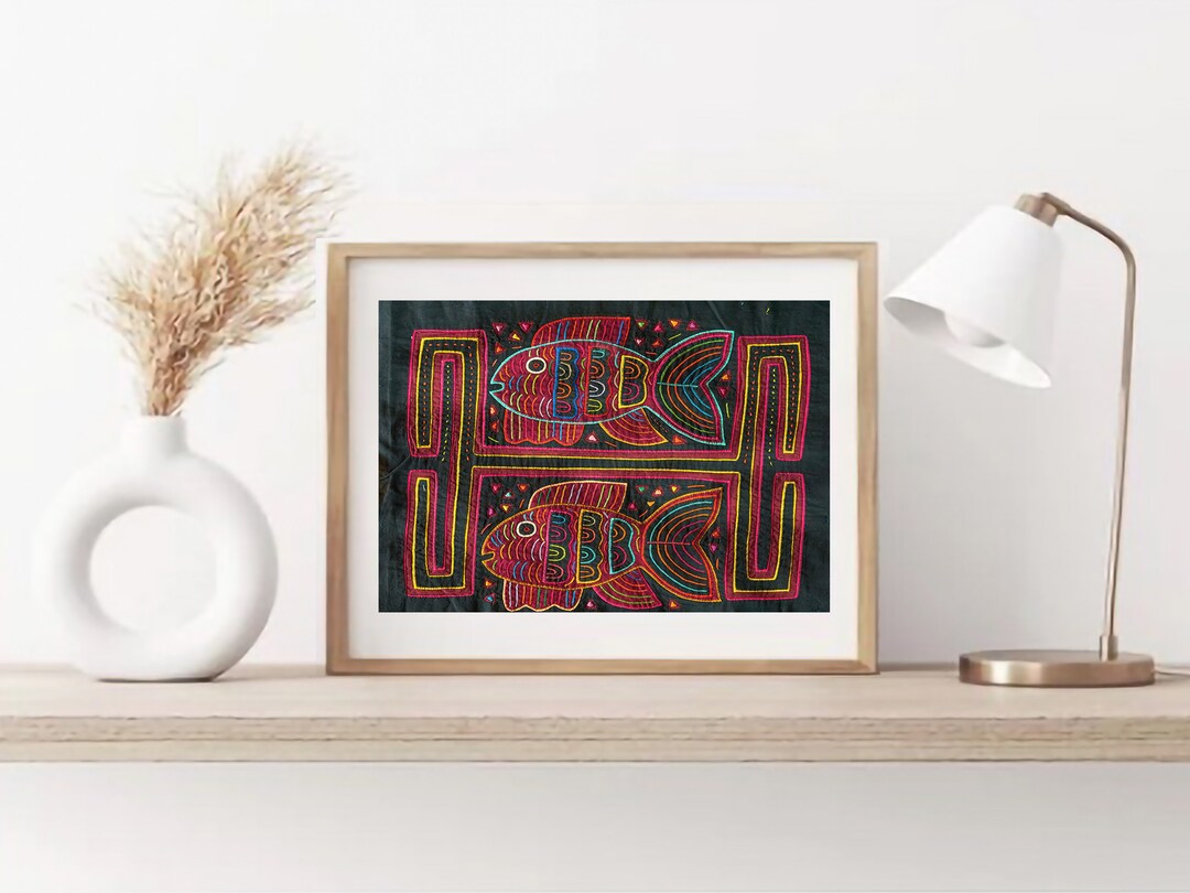 Handmade Kuna Mola Art Authentic and Unique Home Decor Piece13 - Etsy