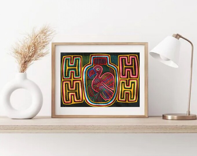 Handmade Kuna Mola Art - Authentic and Unique Home Decor Piece19 - Etsy