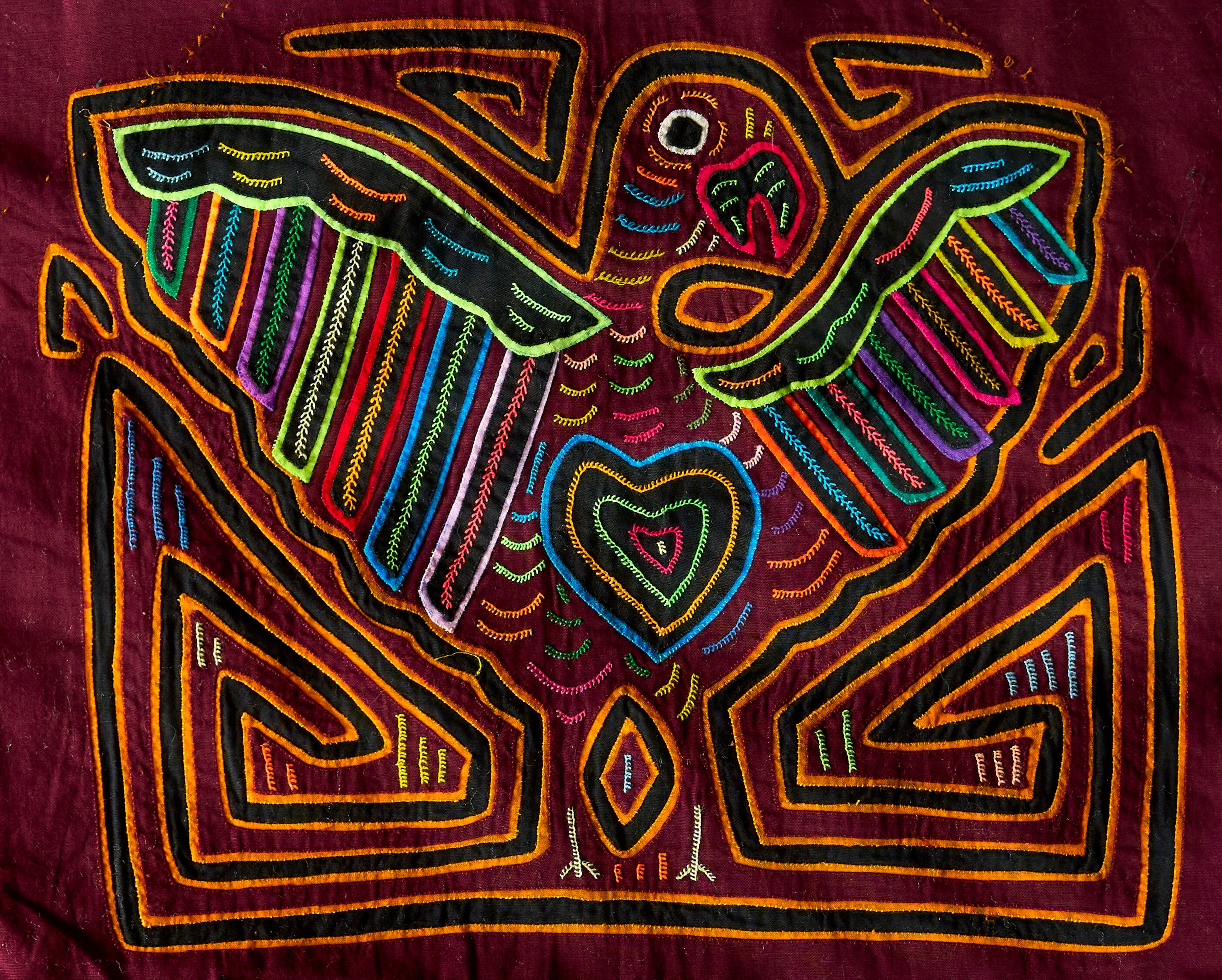 Handmade Kuna Mola Art Authentic and Unique Home Decor Piece23 - Etsy