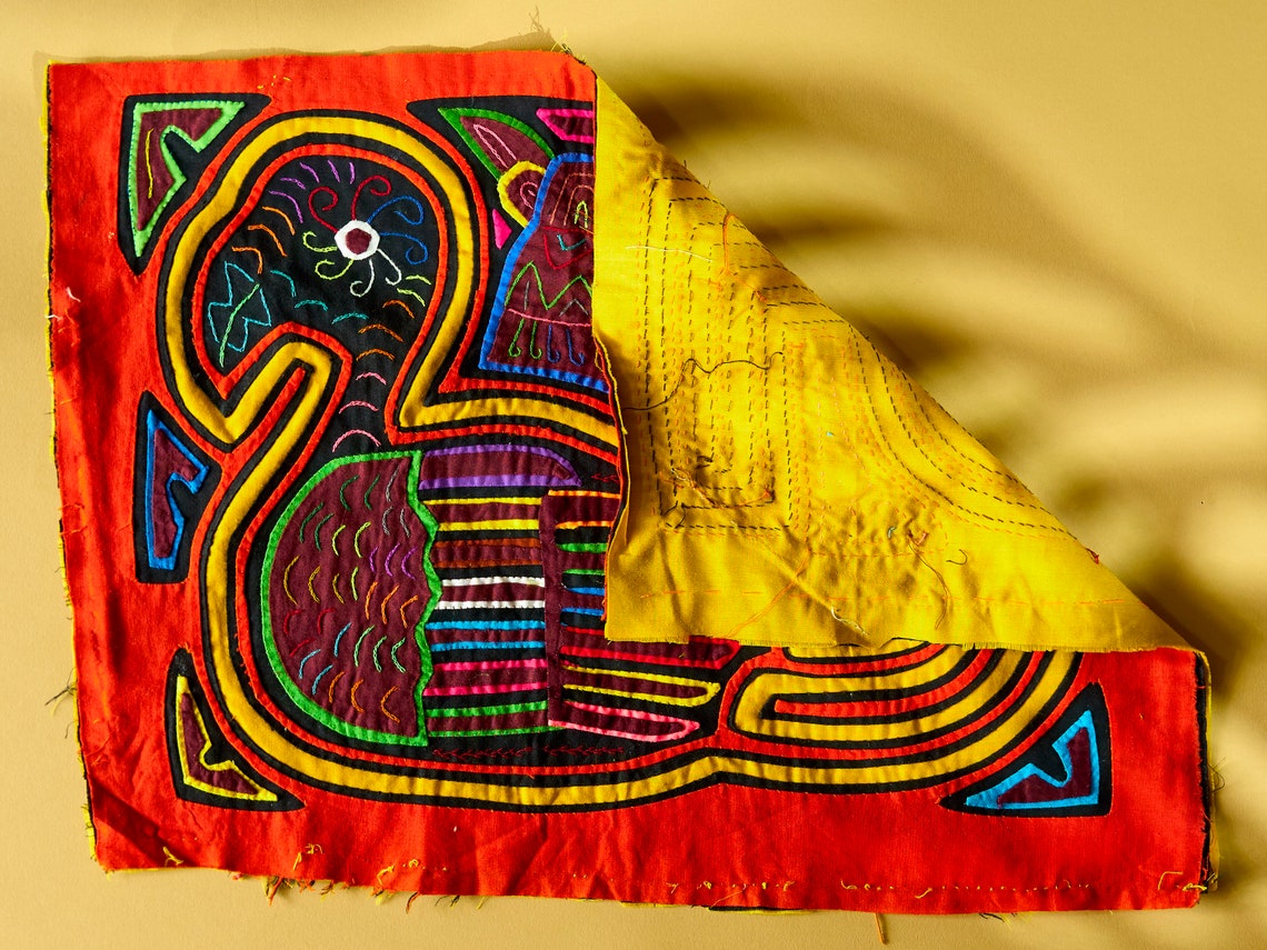 Handmade Kuna Mola Art - Authentic and Unique Home Decor Piece11 - Etsy