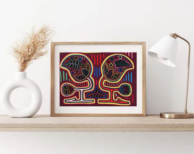 Handmade Kuna Mola Art - Authentic and Unique Home Decor Piece - Etsy