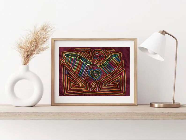 Handmade Kuna Mola Art Authentic and Unique Home Decor Piece23 - Etsy