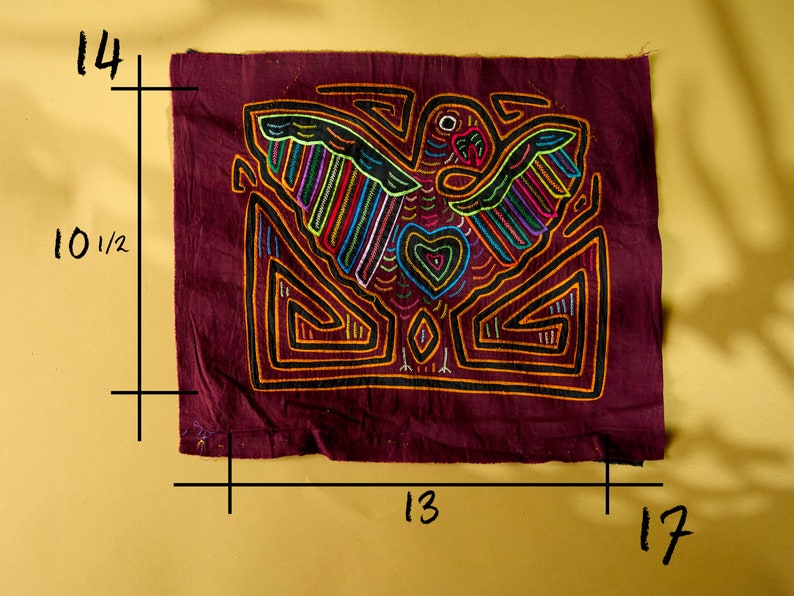 Handmade Kuna Mola Art Authentic and Unique Home Decor Piece23 - Etsy