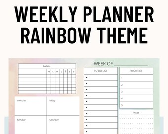 Printable Weekly Planner 8.5x11 DIGITAL DOWNLOAD Halloween Theme Design ...