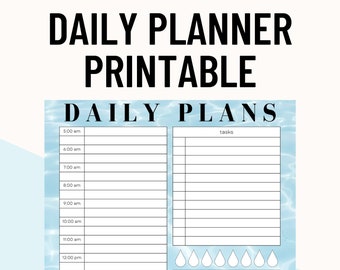 Printable Daily Planner 8.5x11 - DIGITAL DOWNLOAD - Spring Floral ...