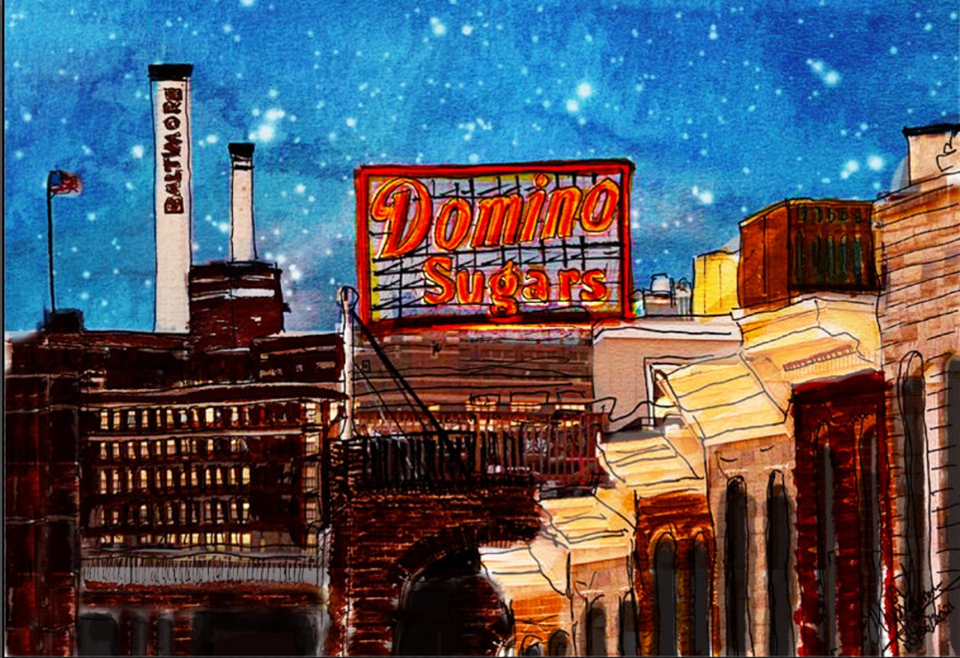 ORIGINAL Dominos Sugar Factory- Baltimore Maryland Rowhomes ...