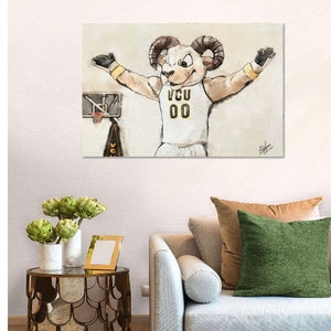 VCU Ram, College Dorm Decor, Graduation Gift - Virginia Commonwealth ...