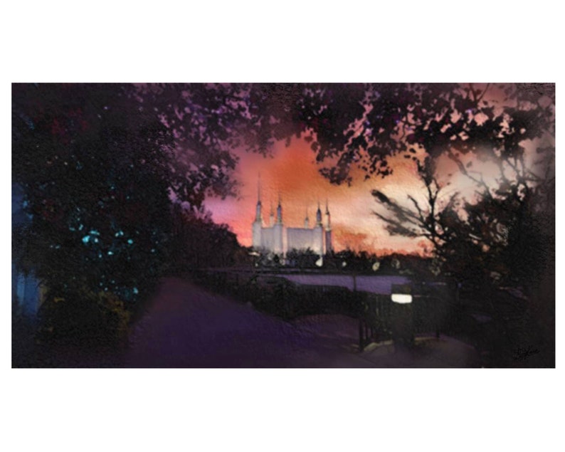 Washington DC LDS Morman Temple- Cinderella's Castle, Print of ...