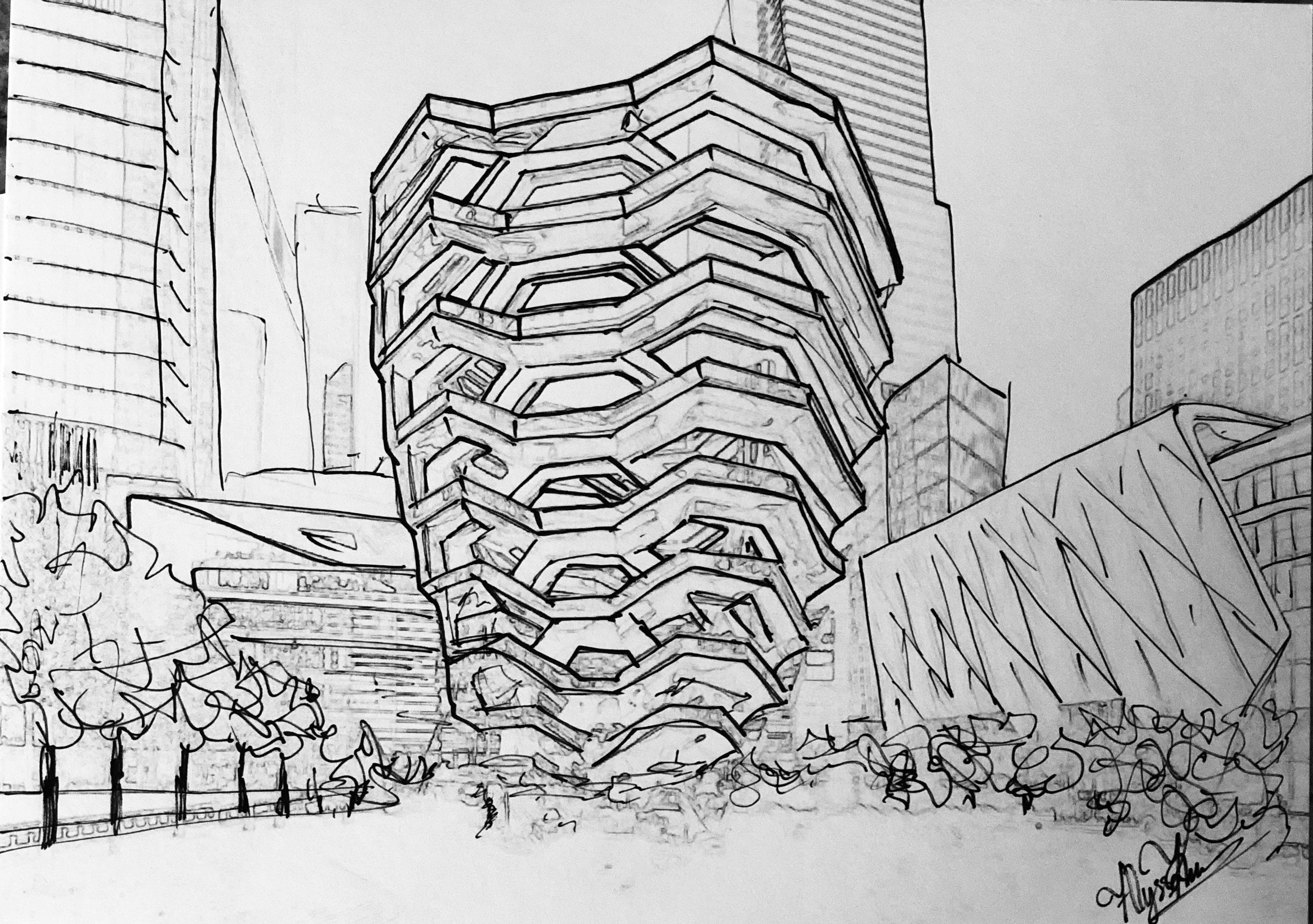 Architectural Hand Drawings Famous