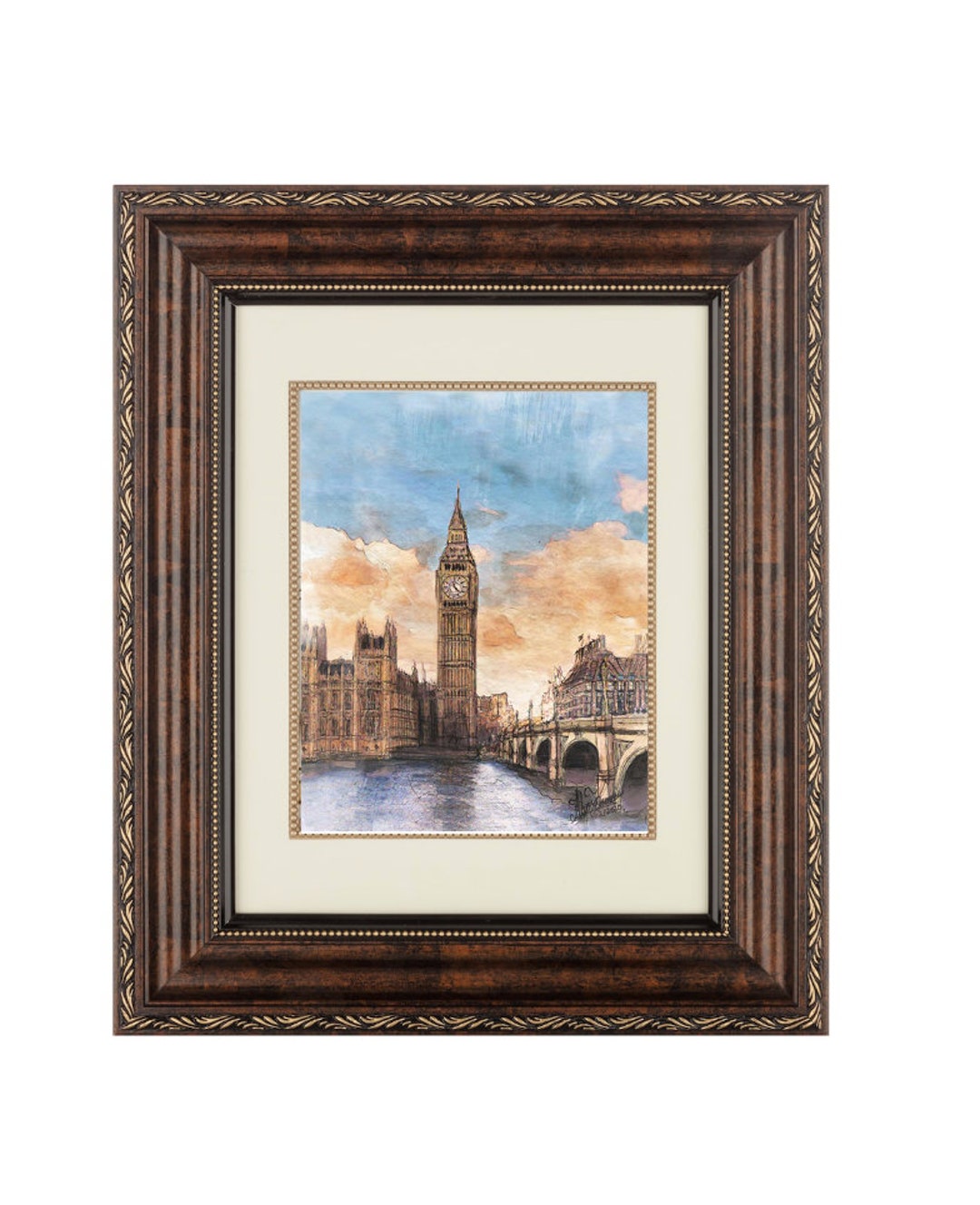 Big Ben Print of Watercolor ( London, England Capturing the Clocktower ...