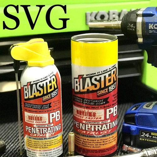 PB Blaster Label SVG - Etsy