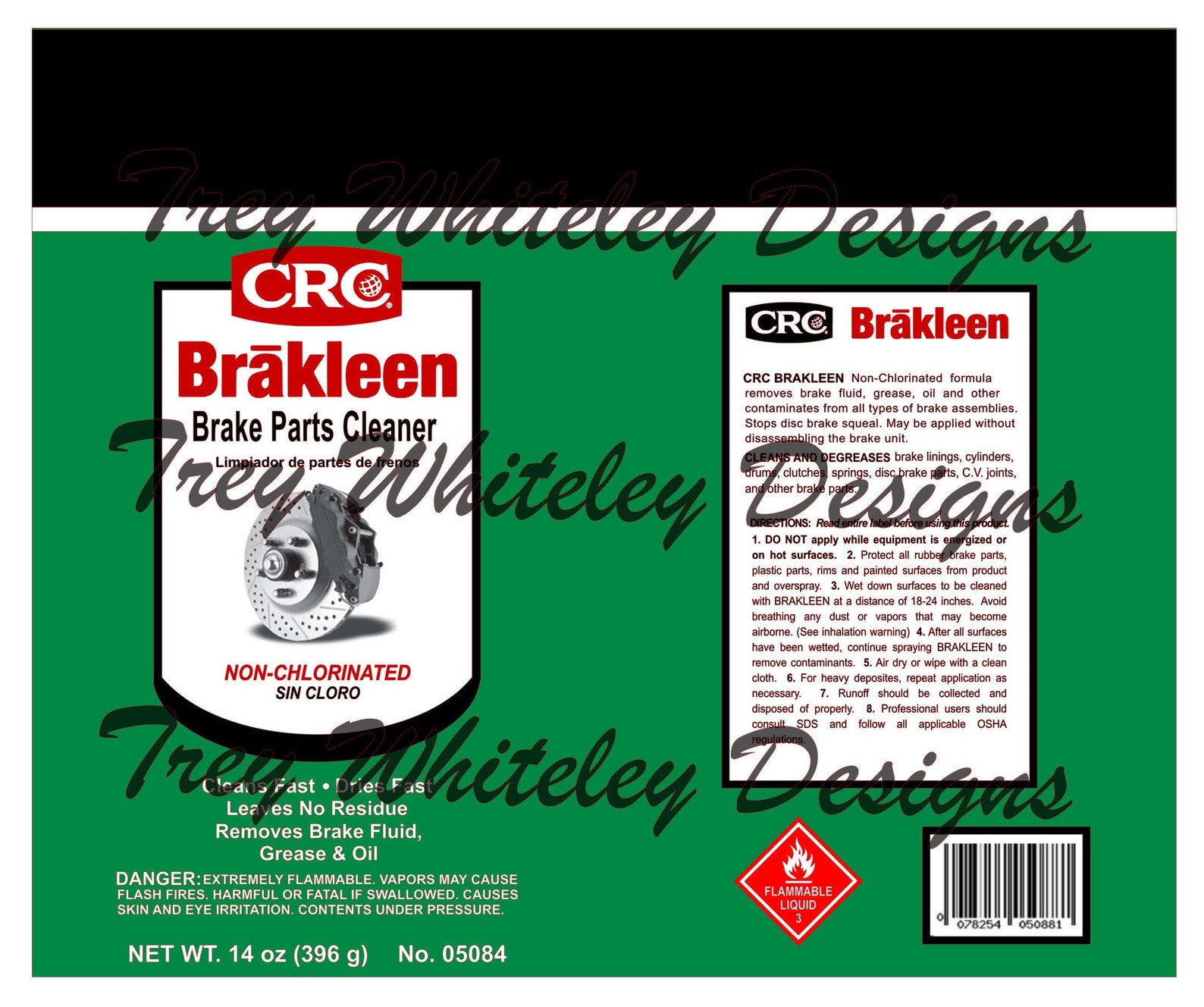 Brakleen Brake Cleaner Label SVG/PNG - Etsy