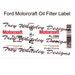 Ford Motorcraft Oil Filter Label SVG/PNG - Etsy
