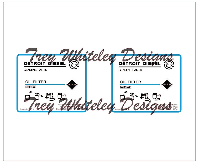 Detroit Diesel Oil Filter SVG/PNG - Etsy