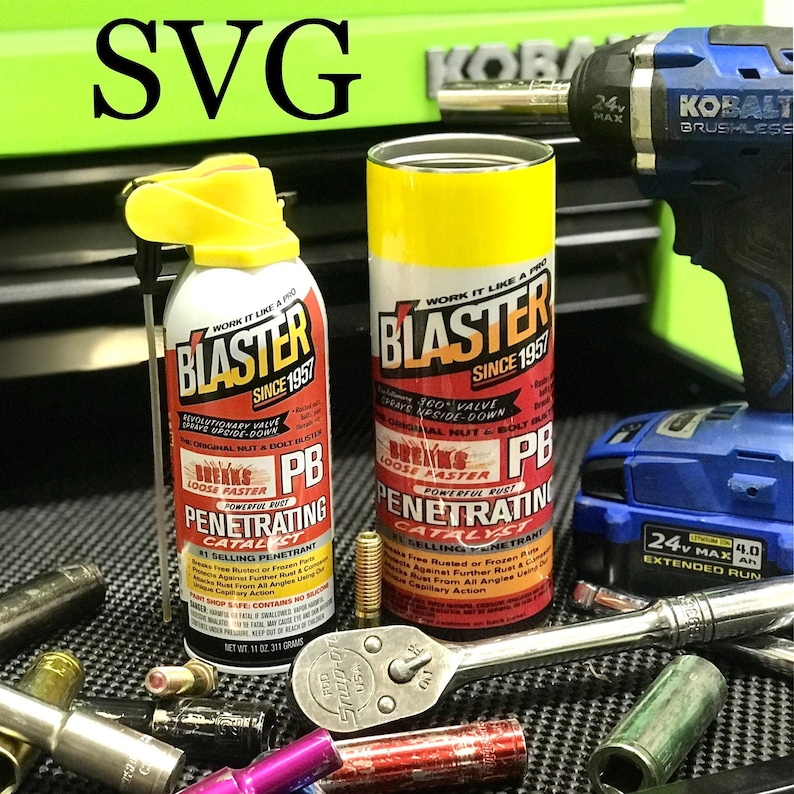PB Blaster Label SVG - Etsy