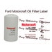 Ford Motorcraft Oil Filter Label SVG/PNG - Etsy