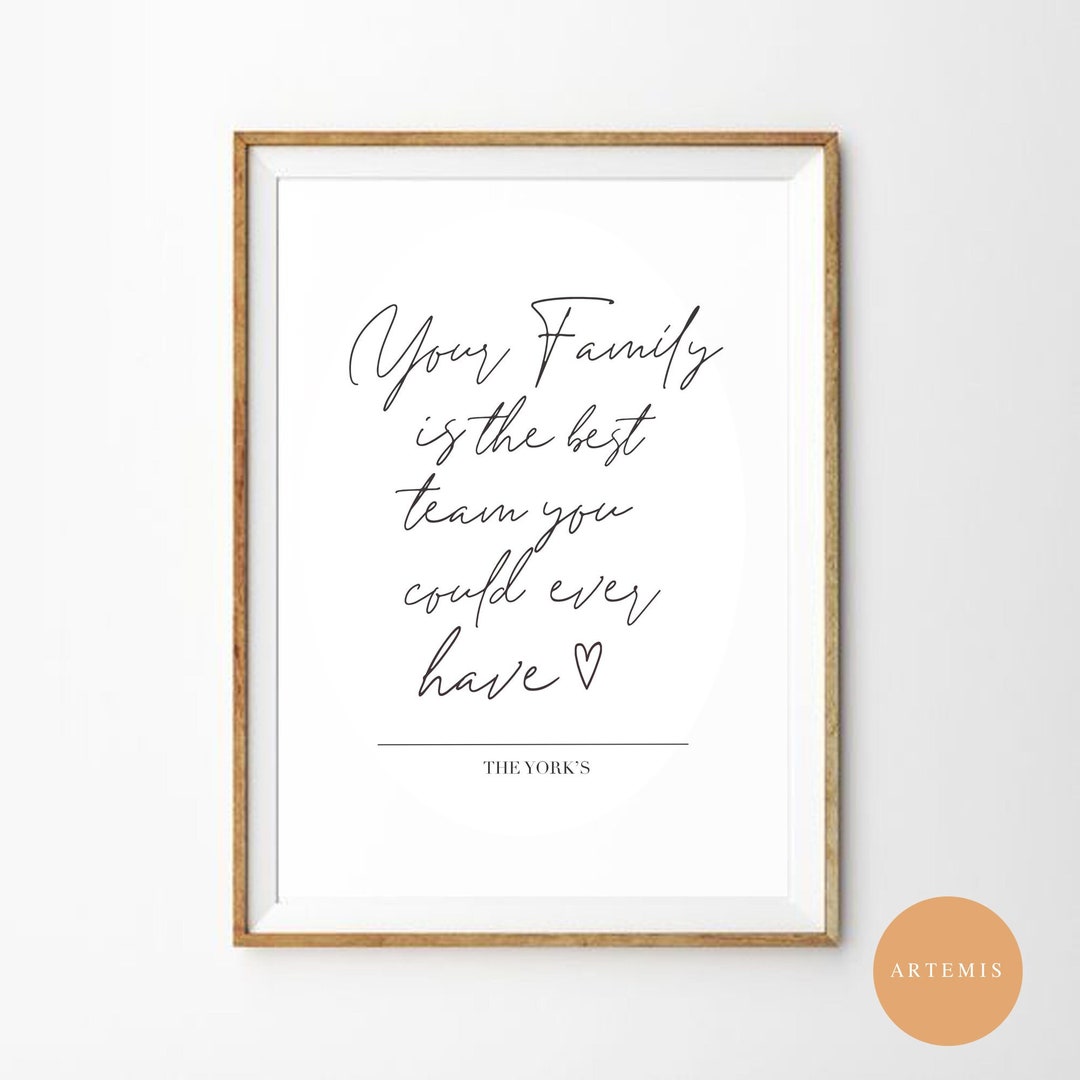 Personalised Family Print, FAMILY, Personalised Print, Family Quotes ...