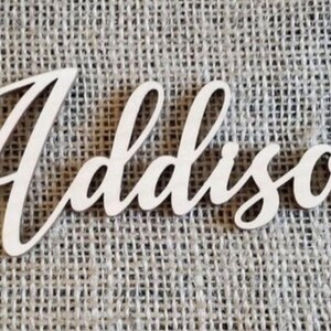 Custom 11'' Wooden Name Sign - DIY Ready or Painted - Live Font Preview ...