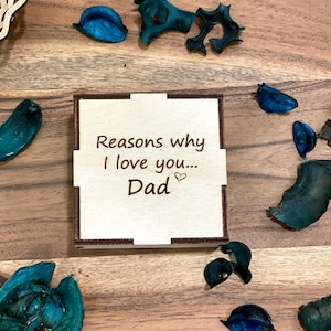 10 Reasons Why I Love You - Father's Day - Gift for Dad - Hearts ...