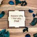 10 Reasons Why I Love You - Father's Day - Gift for Dad - Hearts ...
