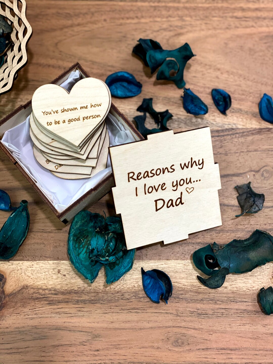 10 Reasons Why I Love You - Father's Day - Gift for Dad - Hearts ...