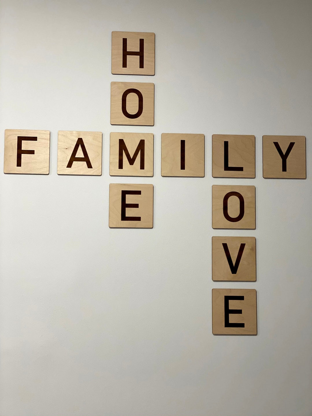 Custom Engraved Wood Scrabble Tiles / Personalized Coasters / Wall ...